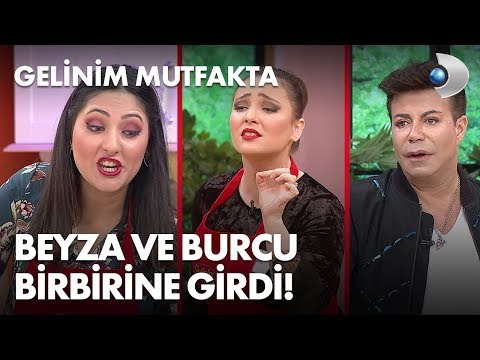 Beyza ve Burcu birbirine girdi! Gelinim Mutfakta 268. Bölüm