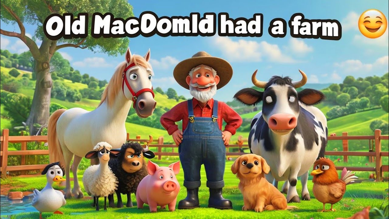 Old MacDonald Had A Farm - 3D Animation English Nursery Rhymes & Songs ...