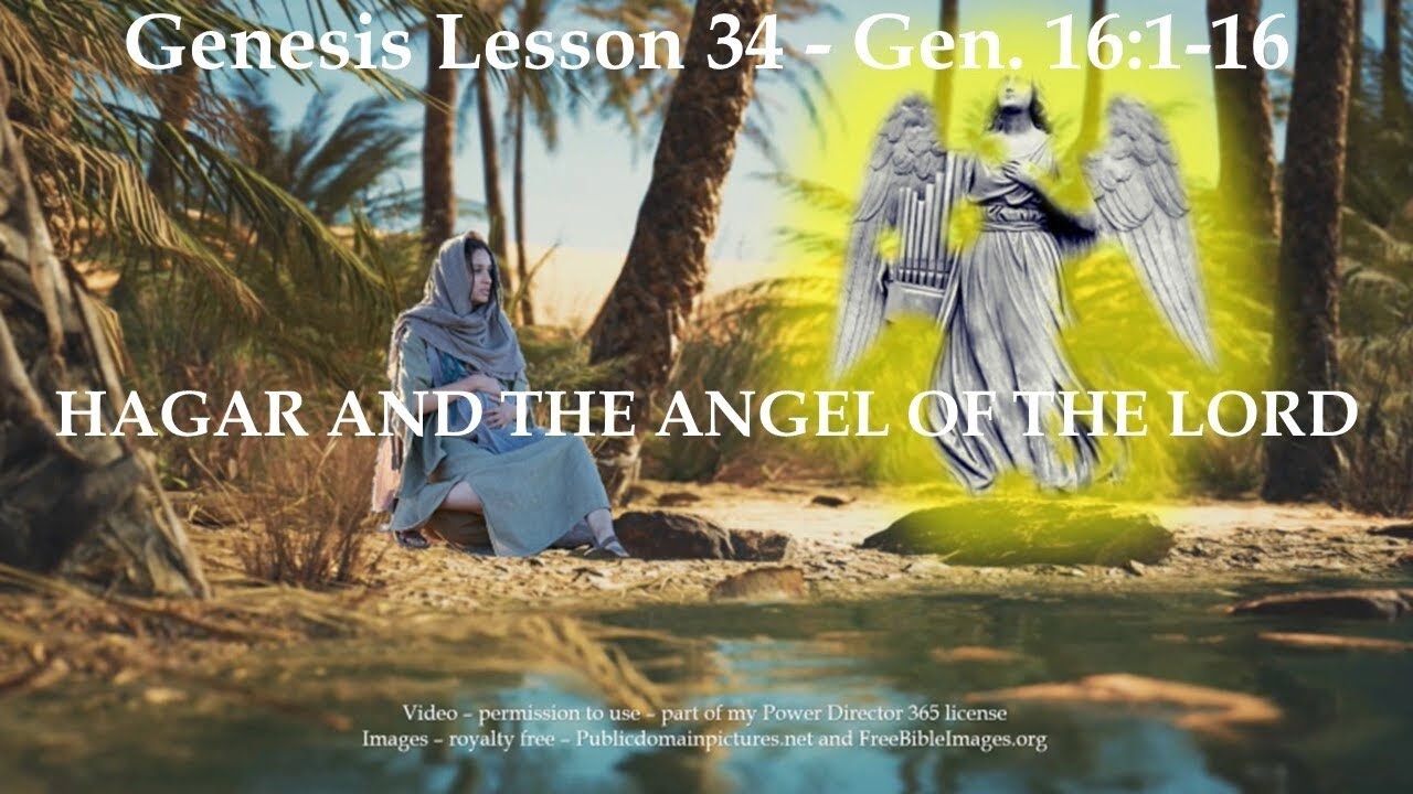 Genesis - 34 - Gen. 16:1-16 Hagar - pagan girl the first to meet the ...