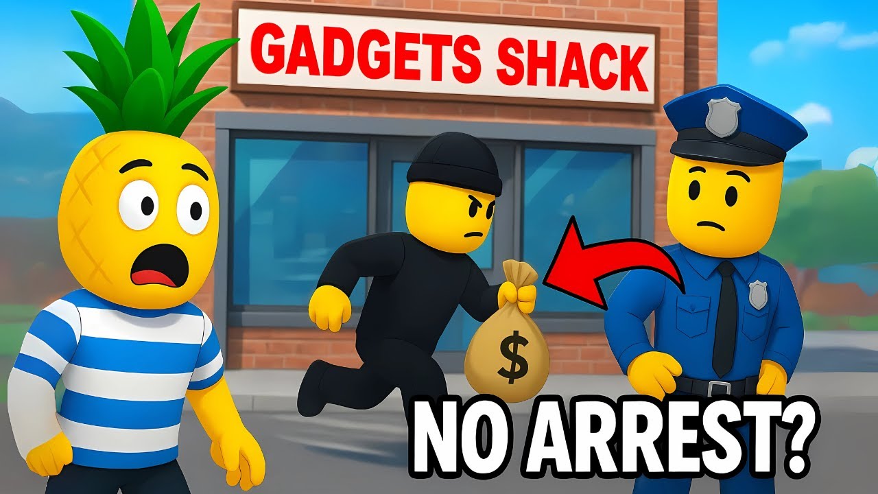 ROBBER PINEAPPLE ESCAPES?! 🍍 (Roblox Roleplay) - YouTube