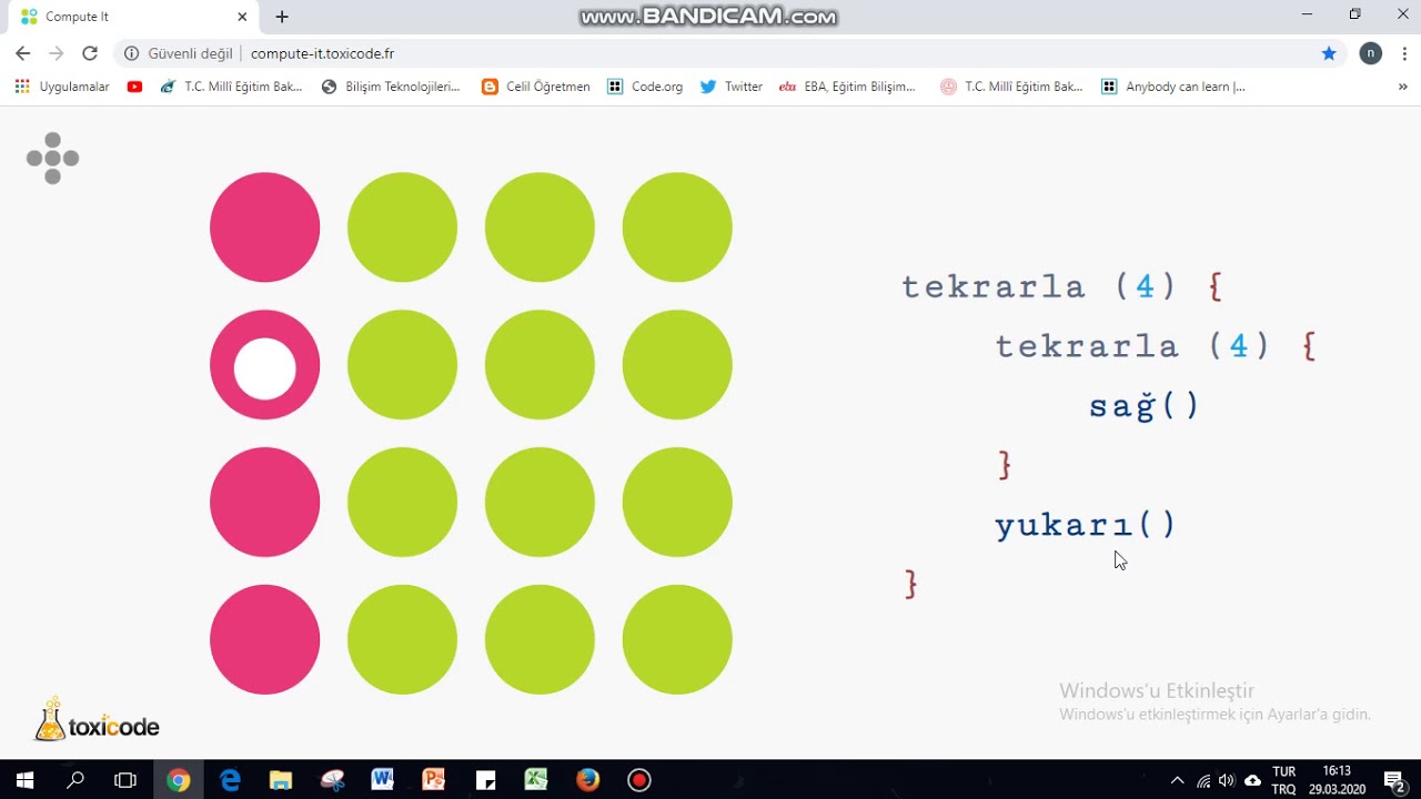 Compute it 1- 13. Soruların Cevapları Bölüm 1 (Alternatif Kodlama ...