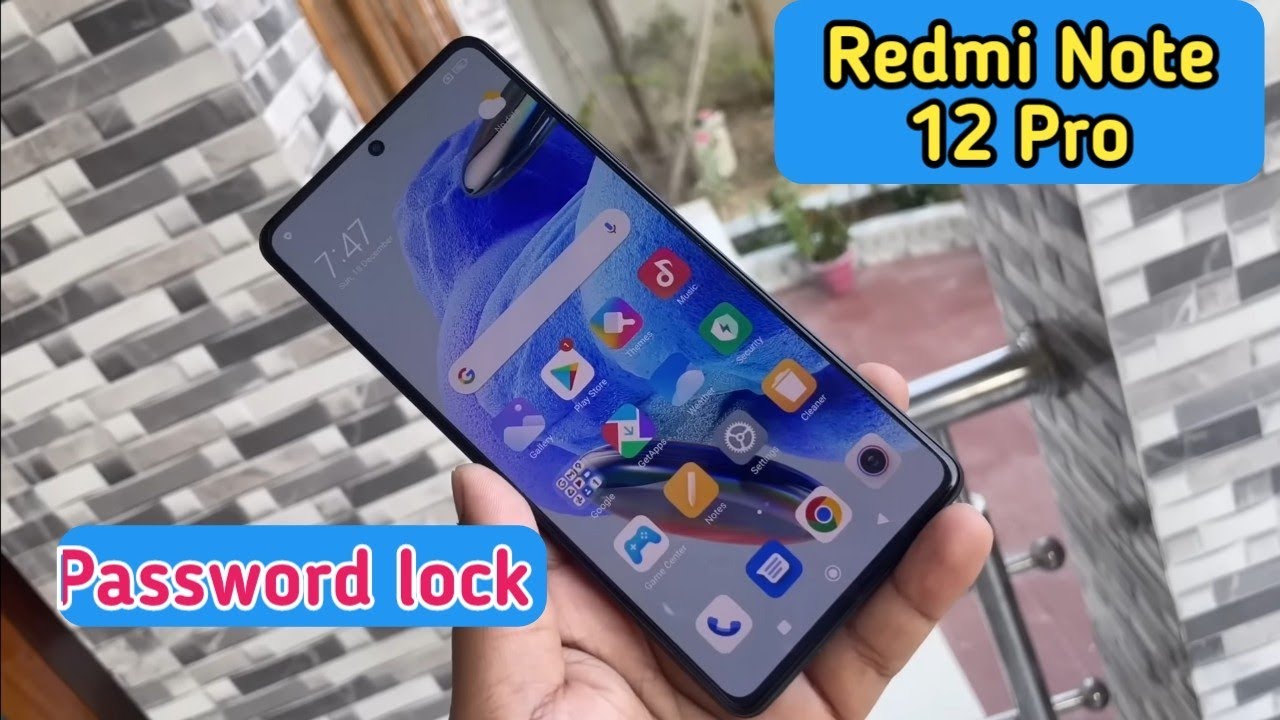 How to set password lock in Redmi Note 12 Pro,Redmi Note 12 Pro mein ...
