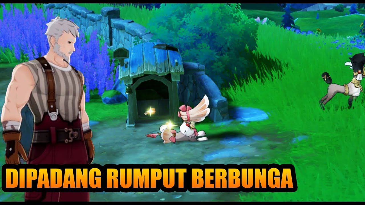 Dipadang Rumput Berbunga World Quest Fontain - Genshin Impact Indonesia ...