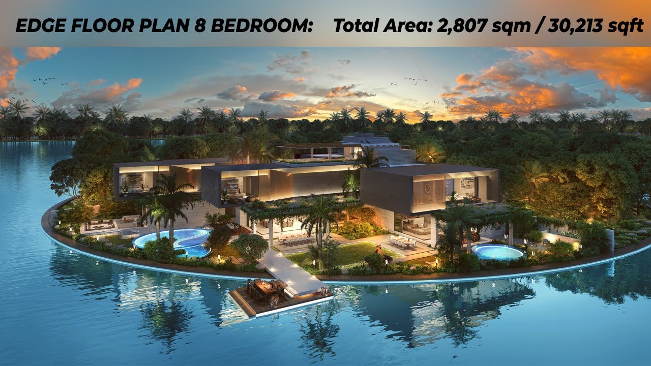 EDGE FLOOR PLAN 8 BEDROOM: Total Area: 2,807 sqm / 30,213 sqft - YouTube