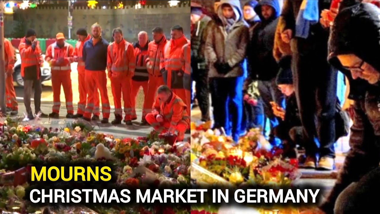Magdeburg mourning Christmas market attack victims in Germany - YouTube