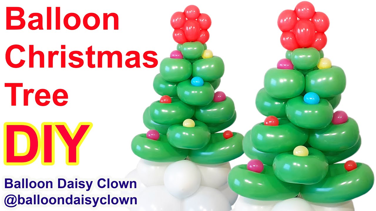 Balloon Christmas Tree DIY - YouTube