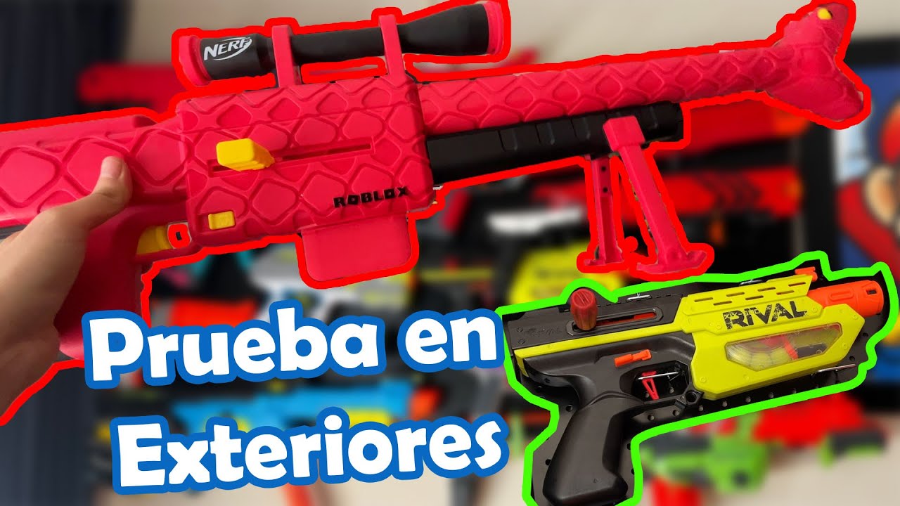 Nerf Viper Strike Roblox y Rival Mercury - Prueba en Exteriores - YouTube