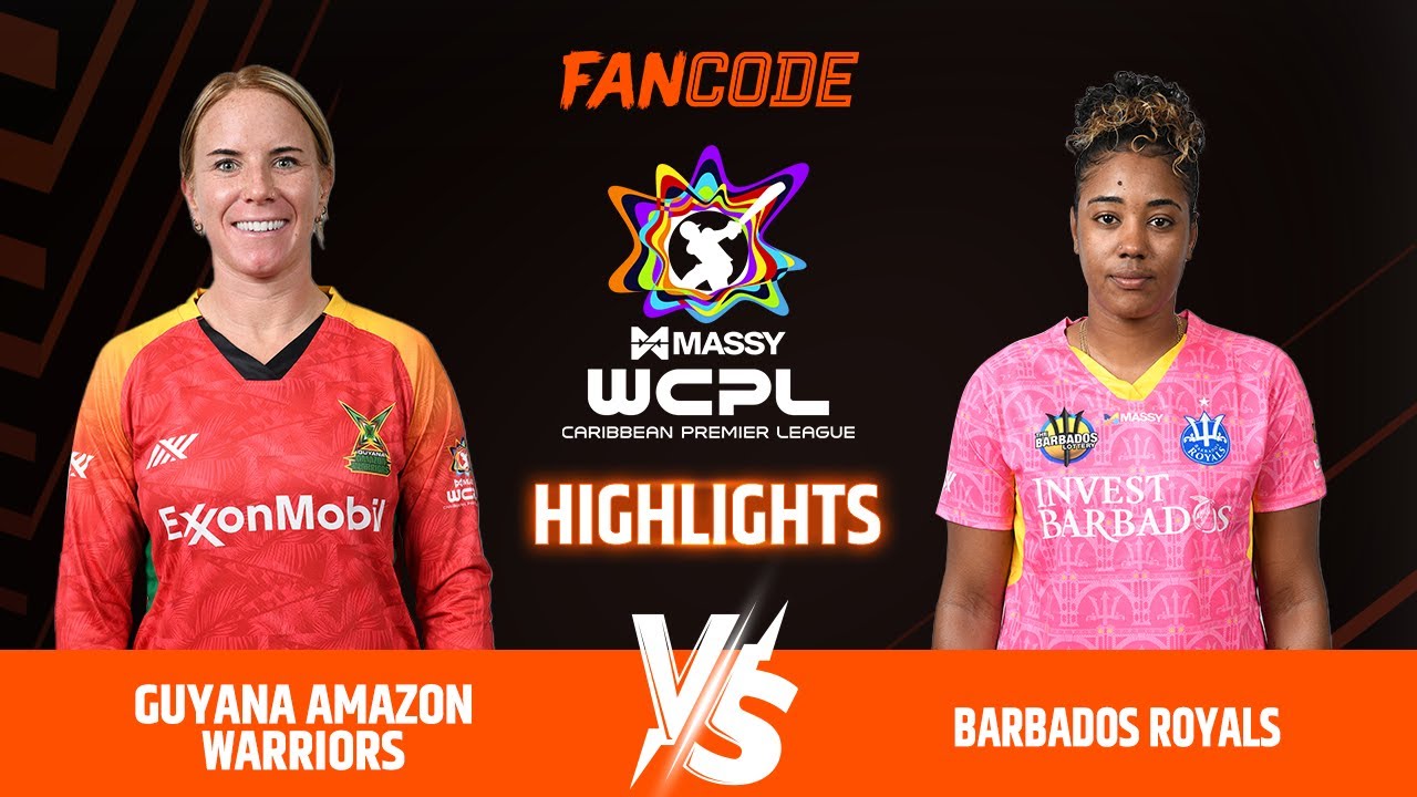 Guyana Amazon Warriors vs Barbados Royals | Highlights | WCPL 2024 ...