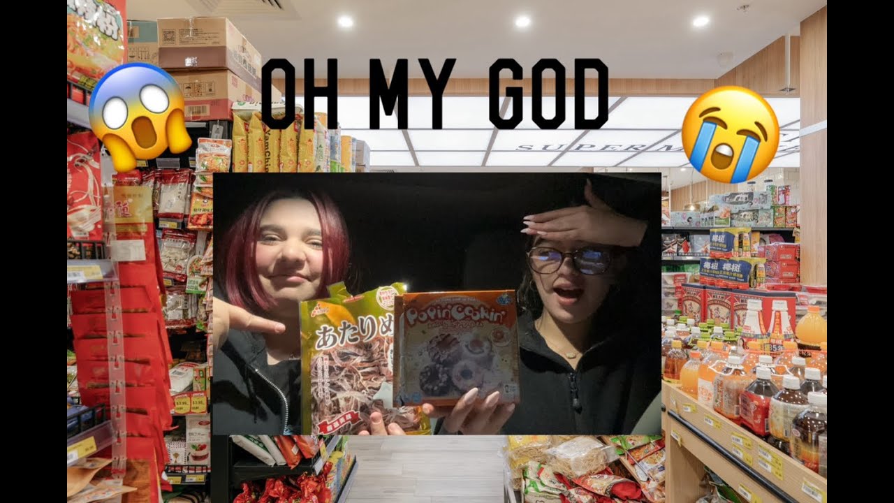 TRYING SNACKS FROM THE ASIAN MARKET!!! - YouTube