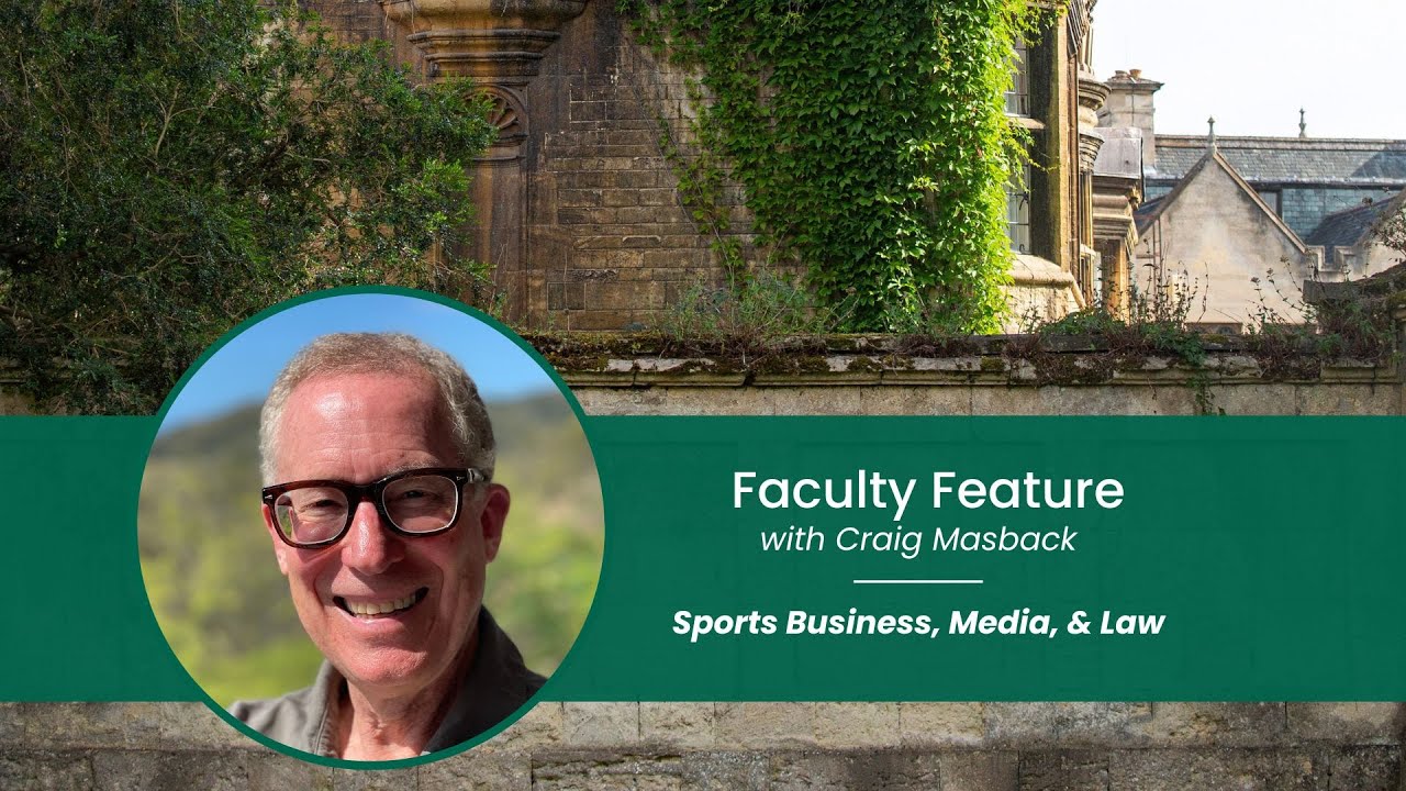 Oxford Academia Faculty Feature: Craig Masback - YouTube