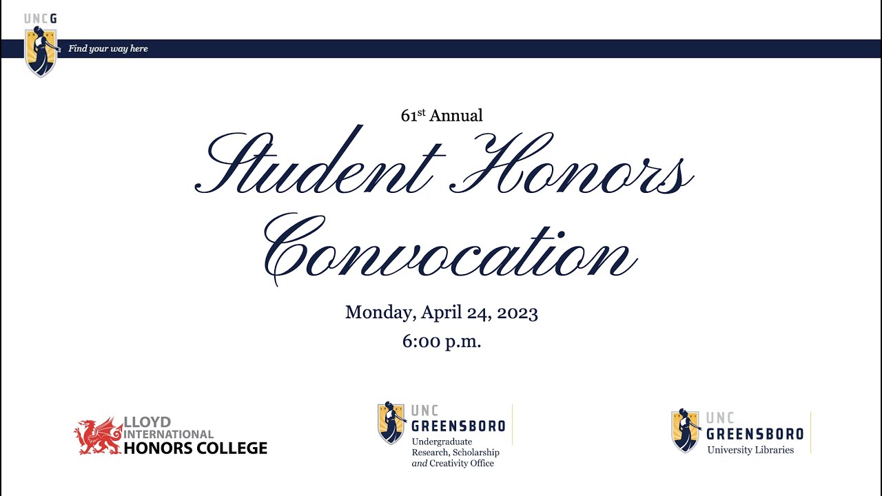 61st Annual Student Honors Convocation | Lloyd International Honors ...