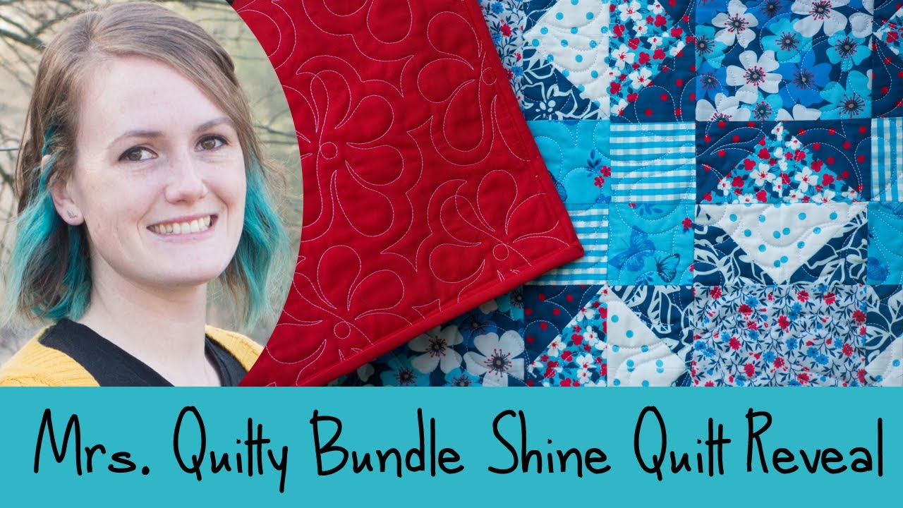 Mrs. Quilty Bundle Shine Quilt from Fabric Cafe Reveal - YouTube