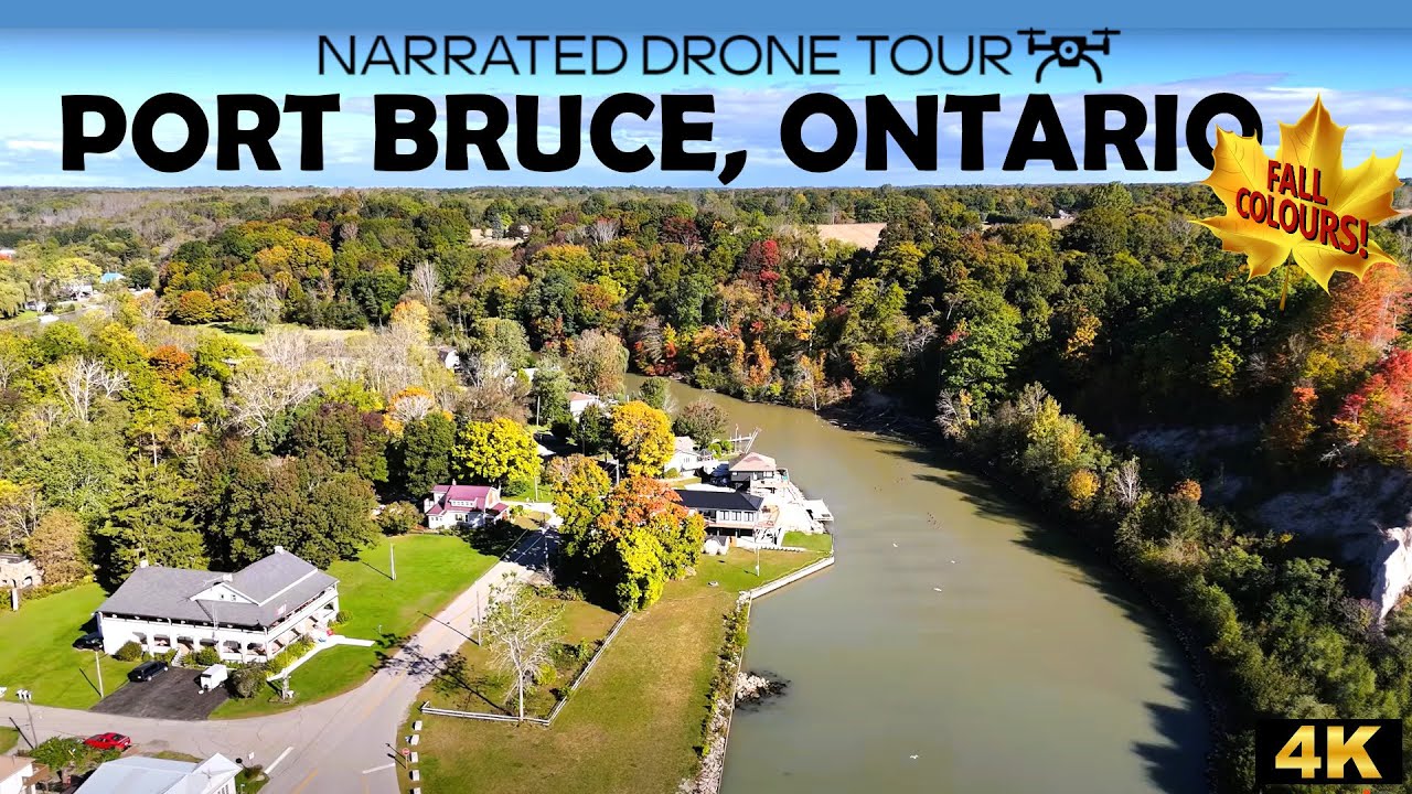 🍁 Mesmerizing Fall Colours in Port Bruce, Ontario | 4K Drone Footage ️ ...