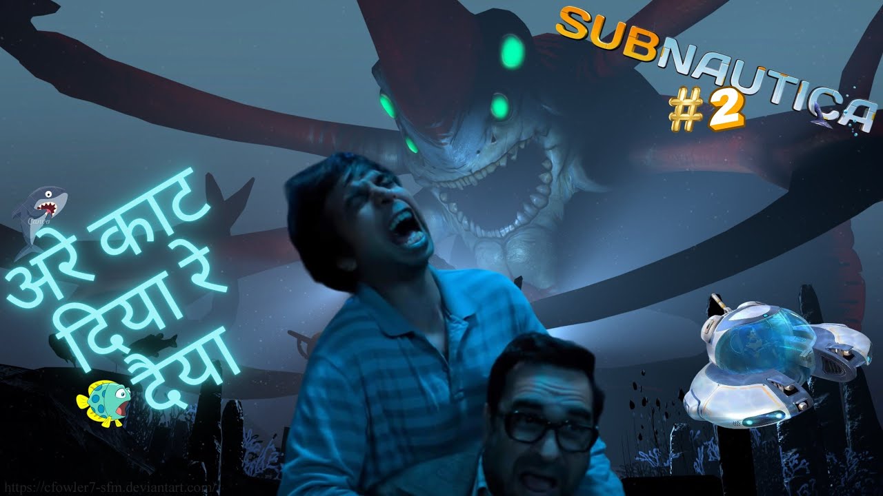 Subnautica reaper leviathan attack | Subnautica #2 - YouTube