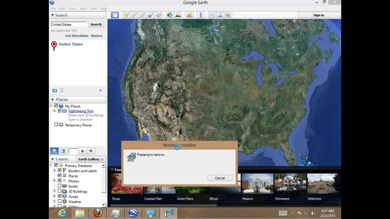 How to Uninstall Google Earth 7.0 - YouTube