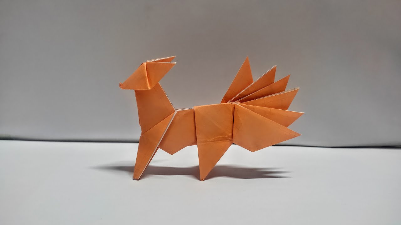 Origami Pokemon Vulpix - How To Make Origami Pokemon Vulpix - Origami ...