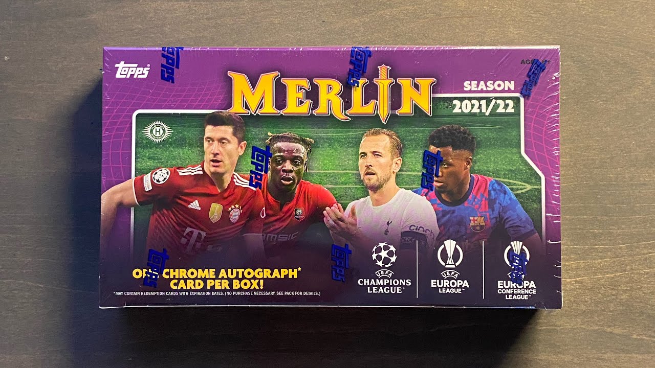 2021/22 Topps Merlin Chrome UEFA Hobby Box - Match Ball Case Hit ...