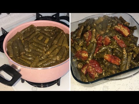ZEYTİN YAĞLI☘️ YAPRAK SARMASI ✅ve KURUTULMUŞ DOMATES 🍅 DOLMASI🌺 SEVDİKLERİMİZE SELAM YOLLAYALIM
