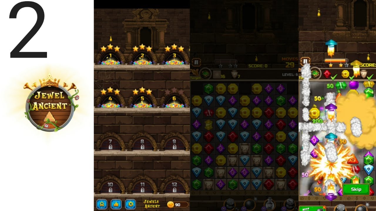 Jewel Ancient: find treasure in pyramid level 6 - 10 #creativejoy - YouTube
