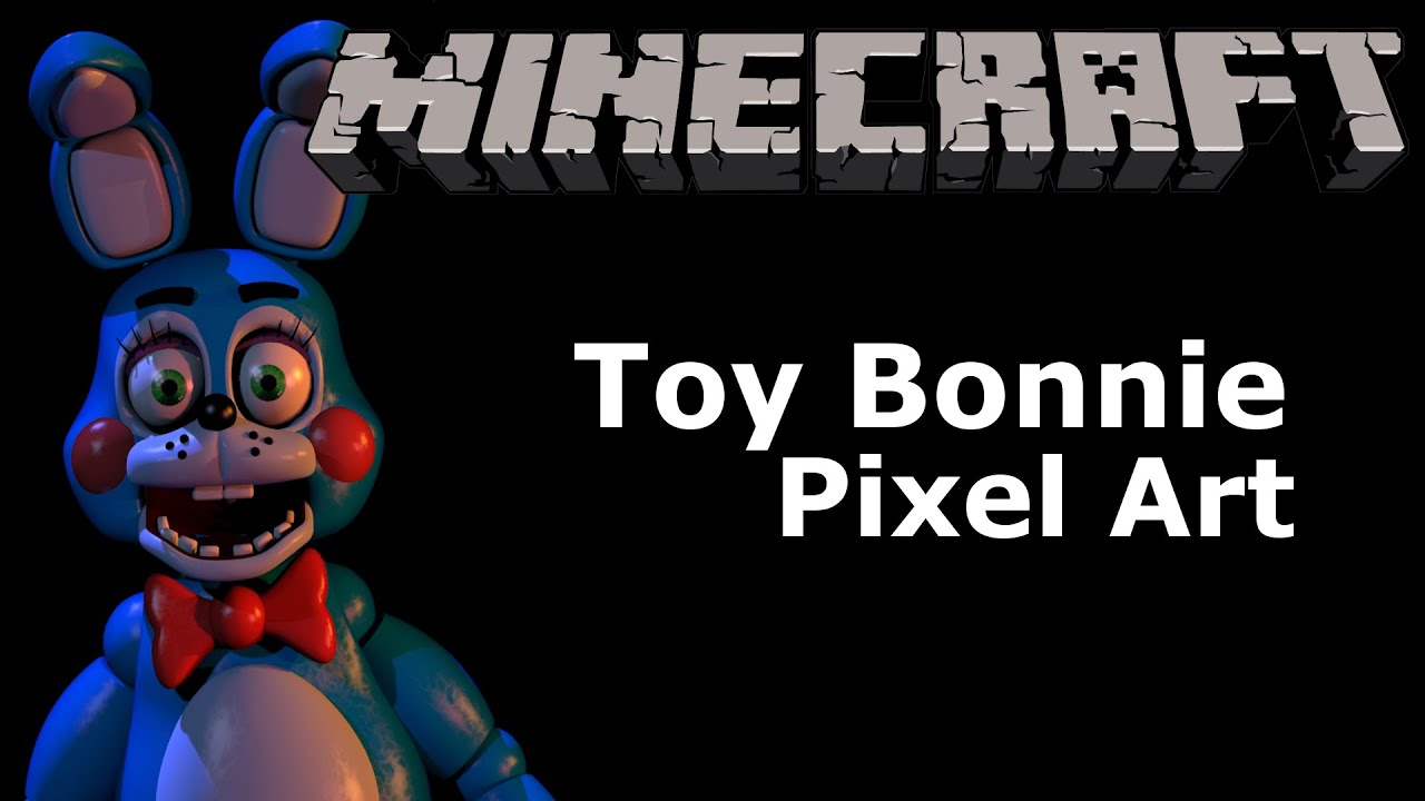Minecraft | TOY BONNIE! | Pixel Art Speed Build #2 - YouTube