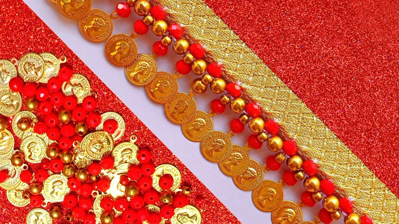 Sewing a coin jewelry embroidery tutorial #DIY - YouTube