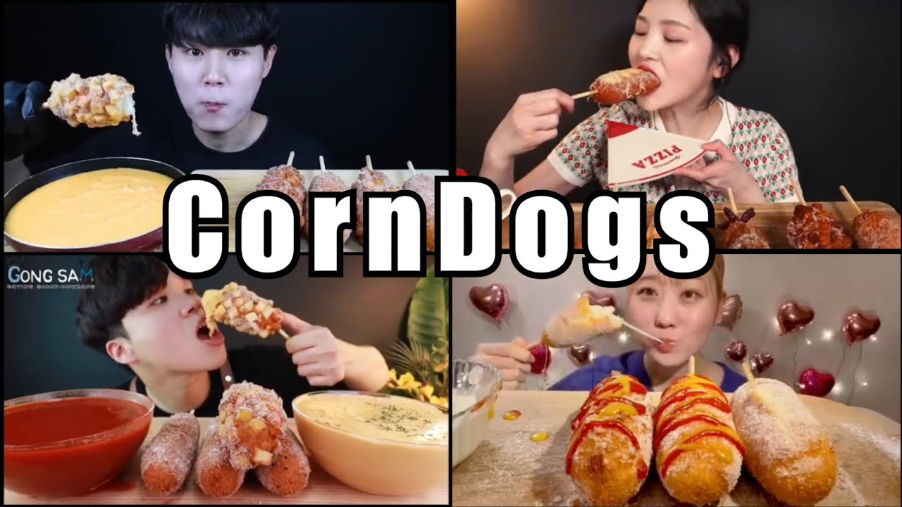My all time favorite CORNDOGS mukbang compilation pt1. - YouTube