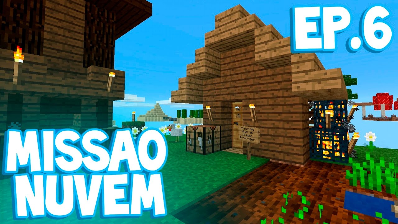 A FAZENDA!! || Missão Nuvem Ep.6 - Minecraft PE 0.16.0 Oficial - YouTube