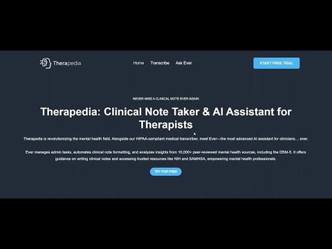AI Clinical Note Taker & Transcriber for Therapists! - YouTube