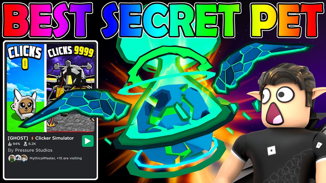THE BEST PET in Clicker Simulator (Roblox) This Rainbow Secret Pet is ...