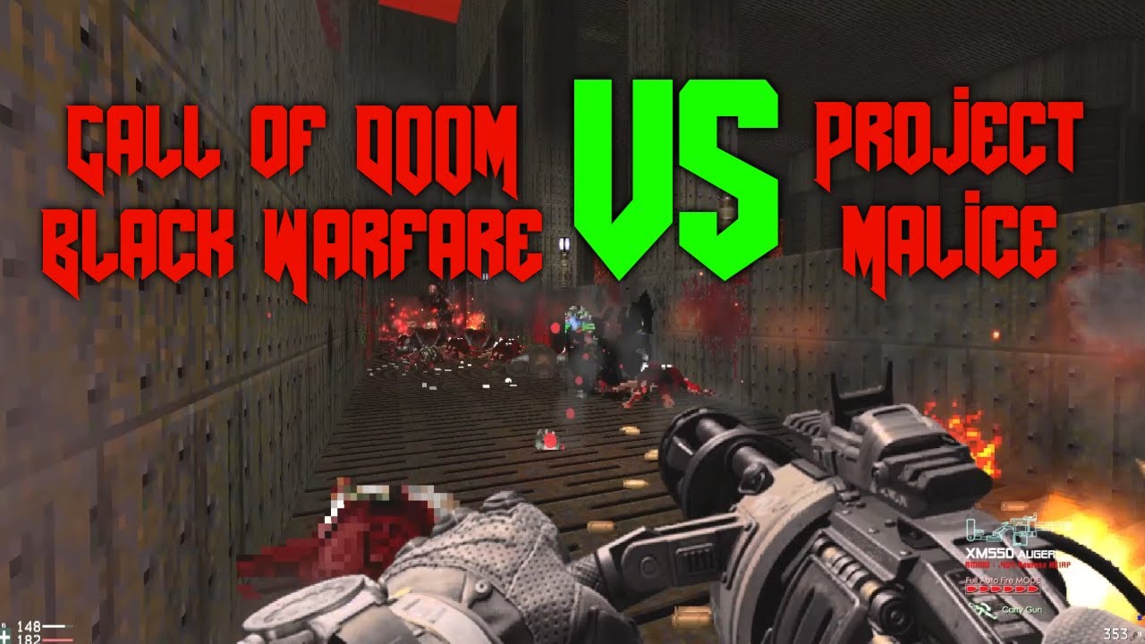 Call of DOOM Black Warfare vs Project Malice | DOOM Weapons vs Monsters ...