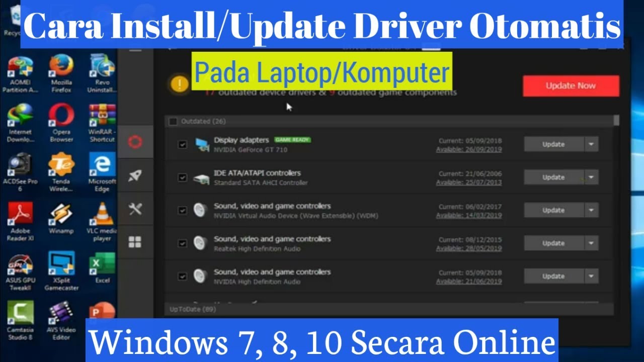 Cara Install/Update Driver Secara Otomatis Pada Laptop/Komputer di ...
