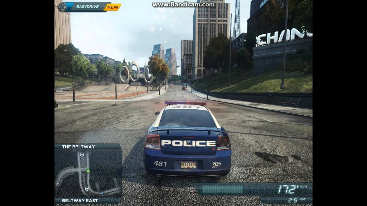 NFS MW2 DODGE CHARGER SRT8 2010 POLICE - YouTube