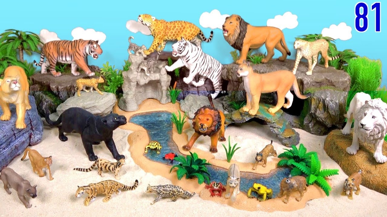 Wild Zoo Animal Toys For Kids - Learn Animal Names and Sounds - Learn ...