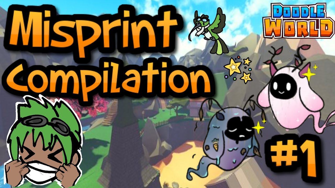 Roblox Doodle World MISPRINT COMPILATION PART 1! - YouTube
