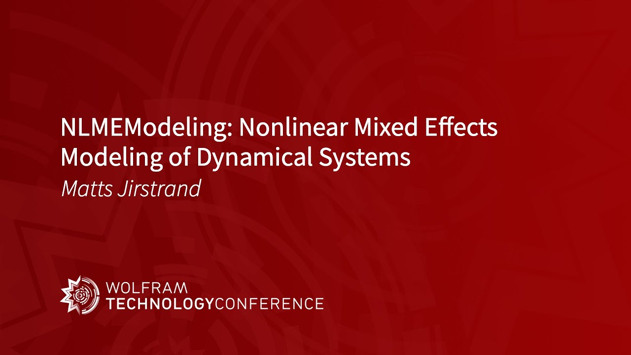 NLMEModeling: Nonlinear Mixed Effects Modeling of Dynamical Systems ...