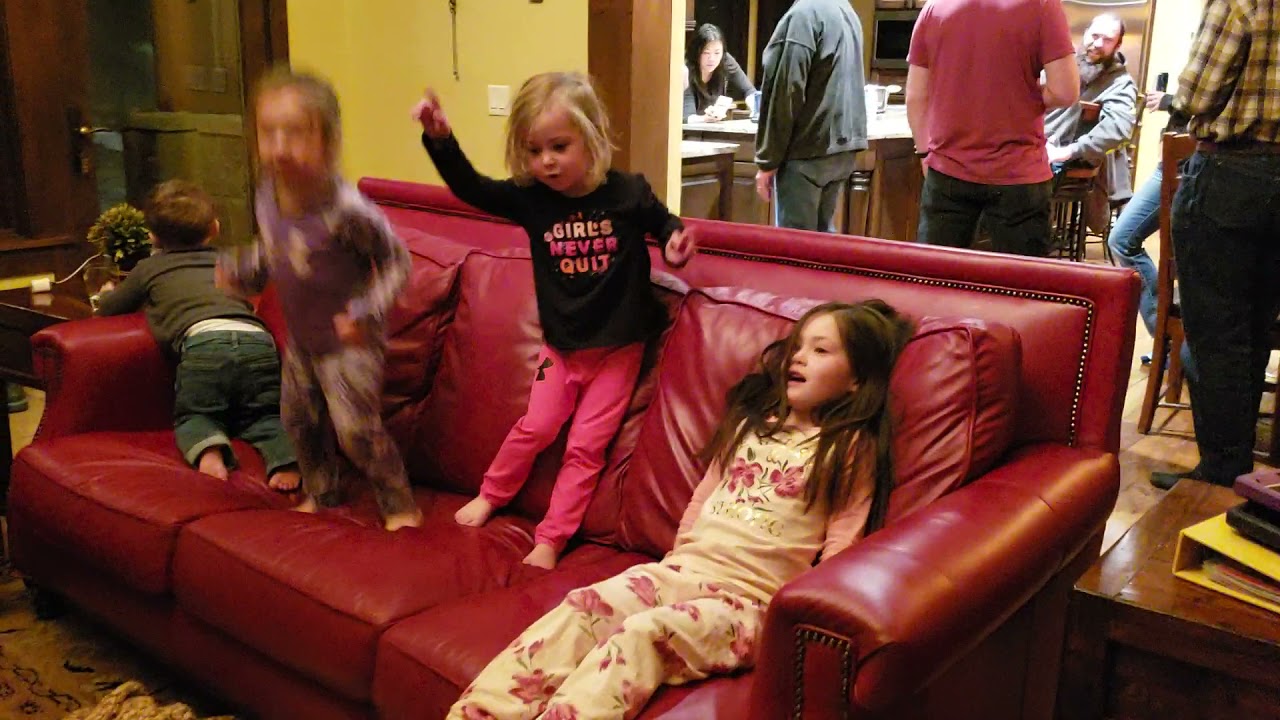 kids jumping on the couch Colorado 2021 - YouTube