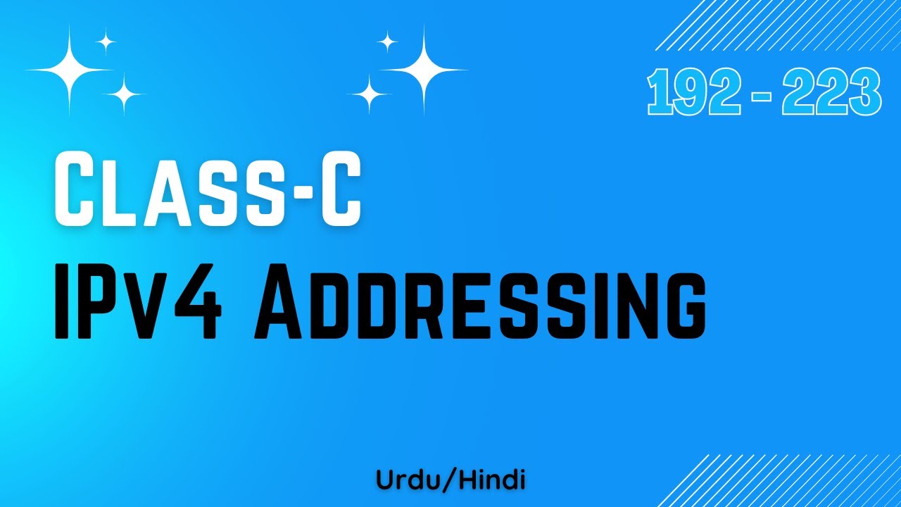 [Lec#05] What is Class C IPv4 Addressing? - YouTube