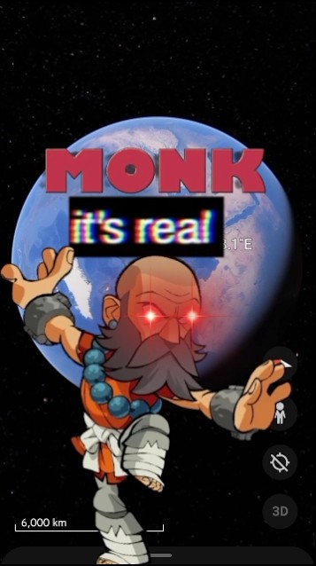 Giant monk in real life 😱 #shorts #viralshort - YouTube