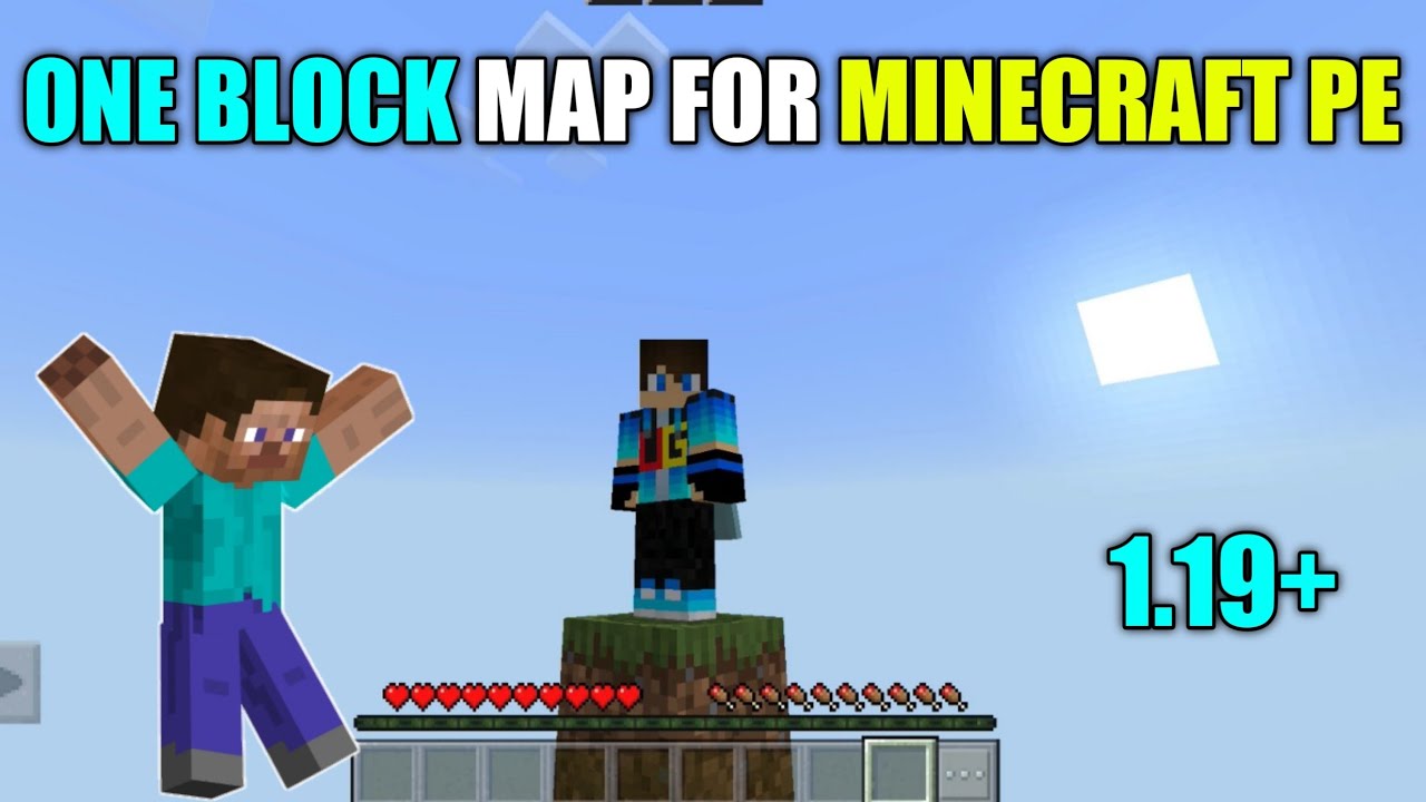 One Block For Minecraft Pe 1.19+ | Latest One Block Map | One block for ...