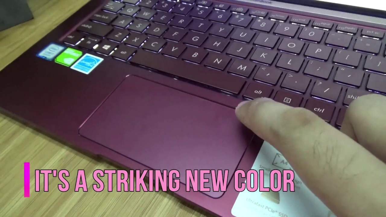 ASUS ZenBook UX333 Burgundy Red Overview - YouTube