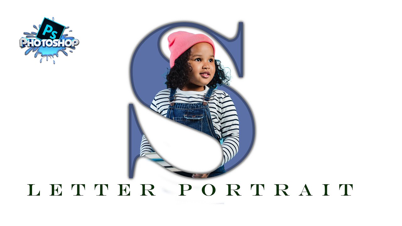 how to create letter portrait | letter portrait in photoshop tutorial ...