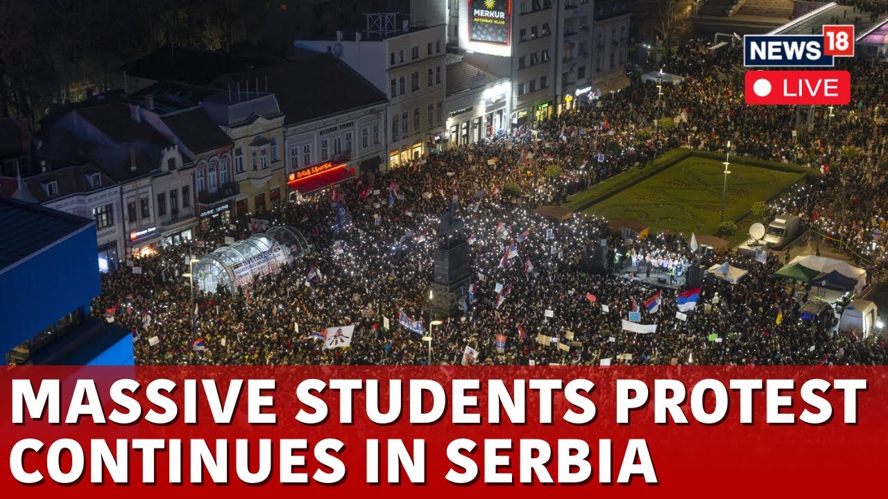 Serbia Student Protest LIVE | Serbian Students And Workers Continue ...