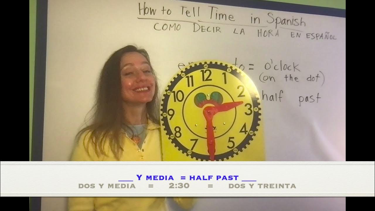 How to tell time in Spanish -¿Qué hora es?- What time is it? (shorter ...
