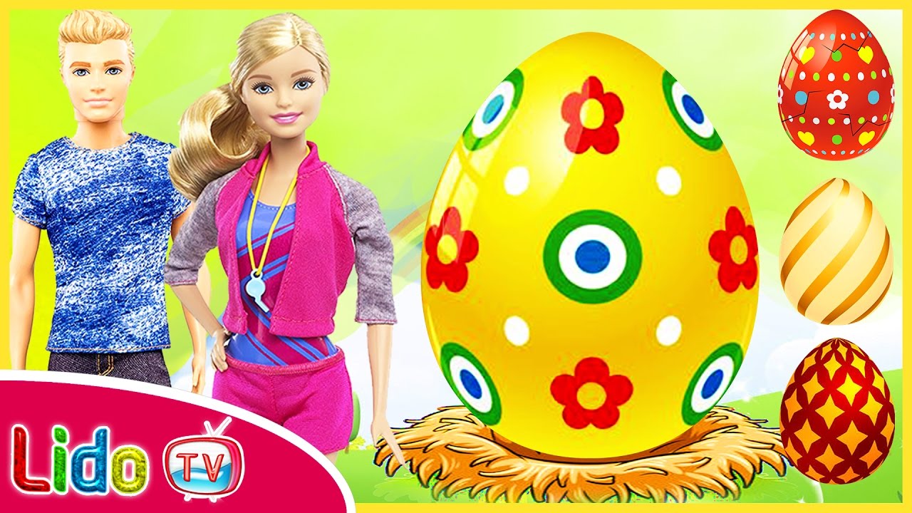 Giant Egg Surprise BARBIE ☘ Surprise Eggs Barbie Toys With Super Giant ...