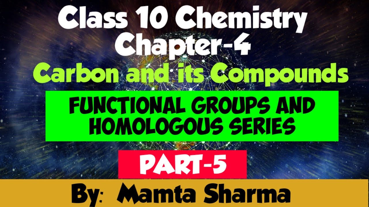 carbon and its compounds class 10 | functional groups | Homologous ...