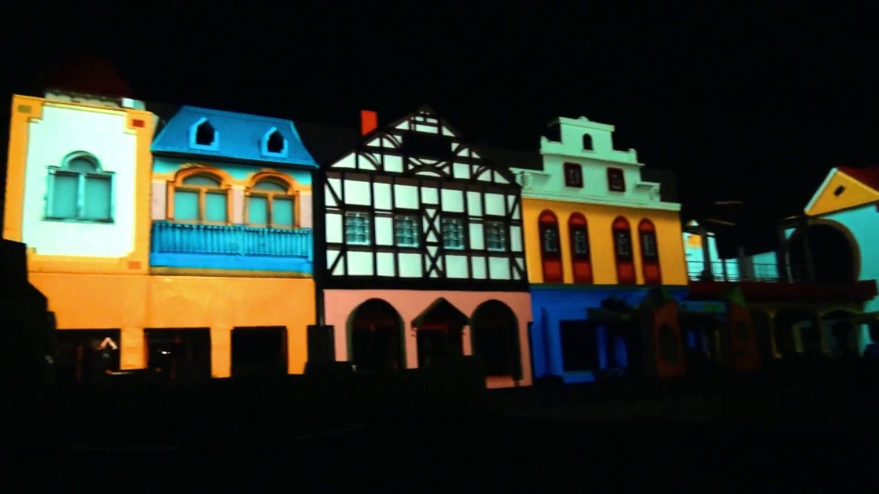 レオマワールドのプロジェクトマッピング「マジカルナイト」|SONY HDR-PJ760｜Kagawa Japan - YouTube