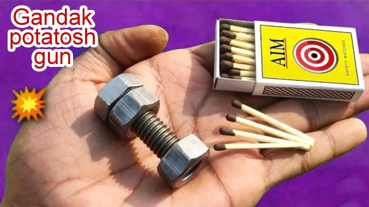 How to make a Matchstick gun - diy potash gun with matchbox - Future ...
