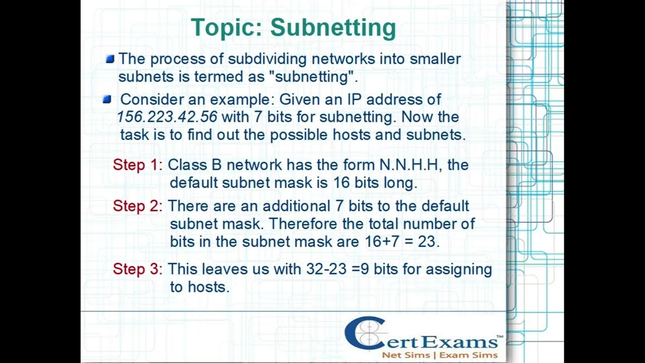 IPv4 Subnetting: CCNA Training - YouTube