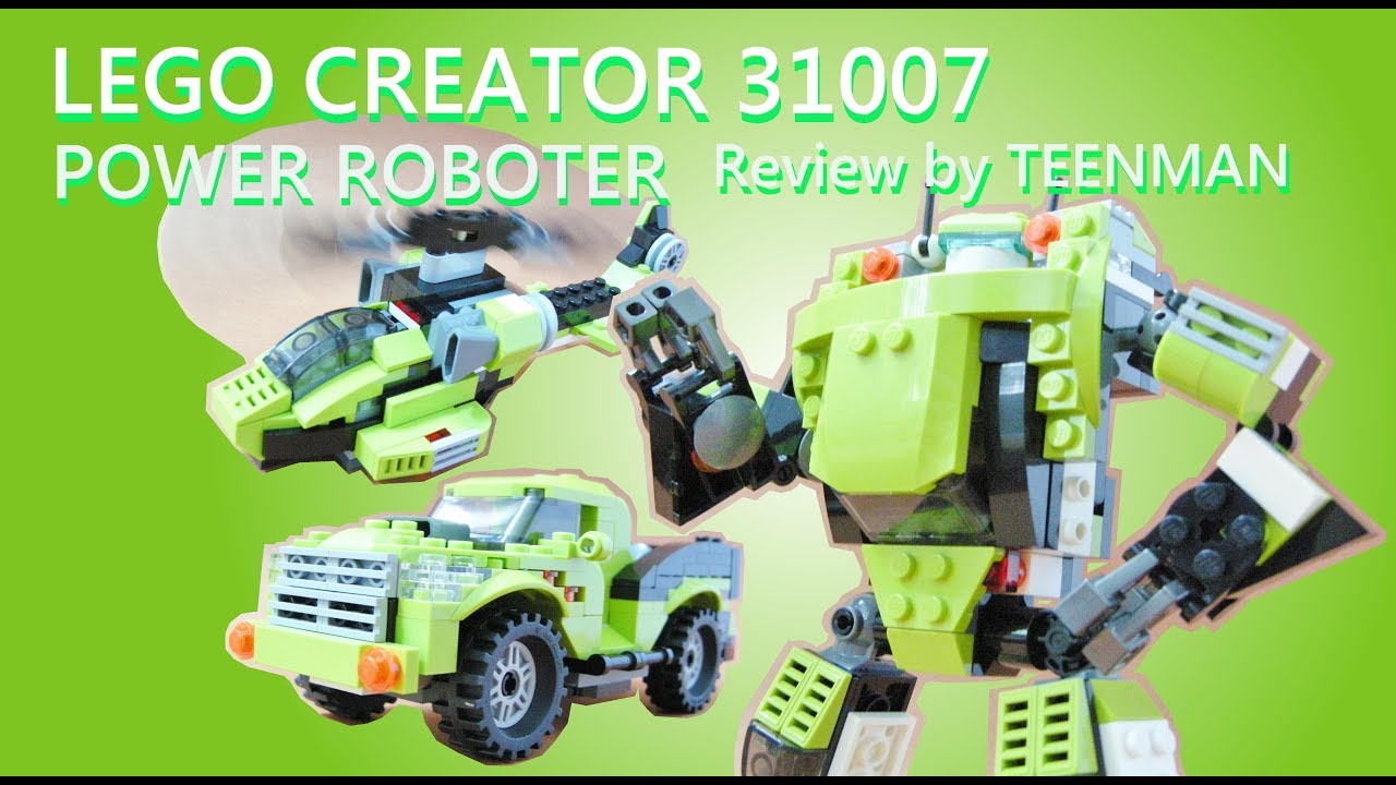 LEGO Creator 31007 POWER ROBOTER樂高創作者系列31007強力機械人 - YouTube