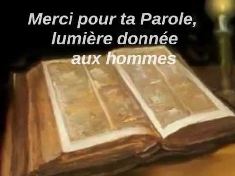 Merci pour ta Parole - YouTube